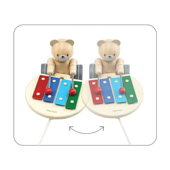 Osito musical con cuerda para jalar – Cuacuababy